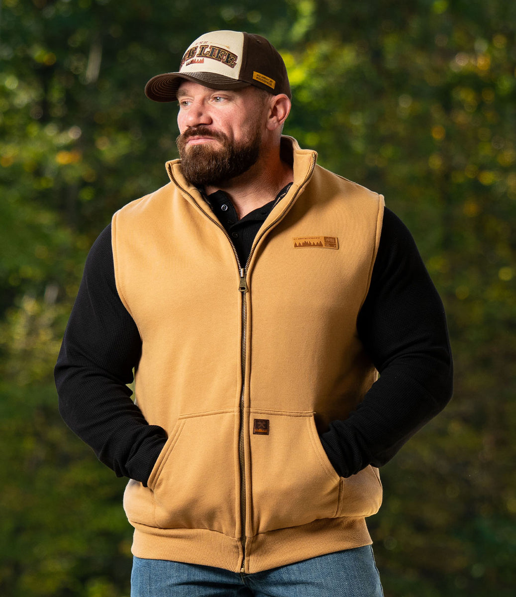 Autumn Sun Sherpa Vest – All American Roughneck